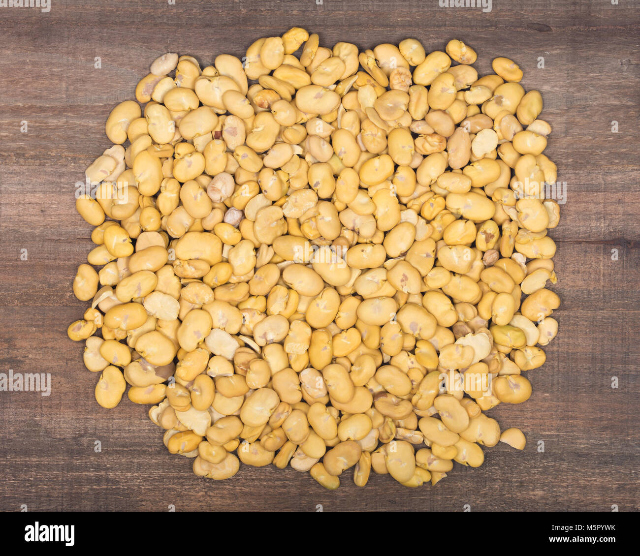 Organic dry broad haba beans on wooden vintage background Stock Photo ...