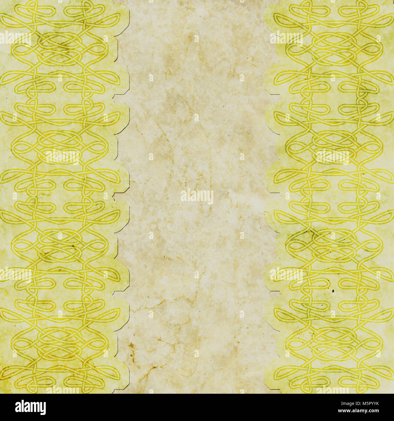 Old paper with celtic pattern Stock Photo - Alamy