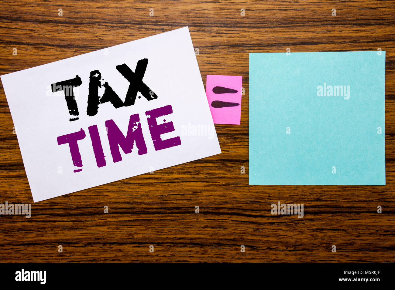 Handwriting Announcement text showing Tax Time. Business concept for ...