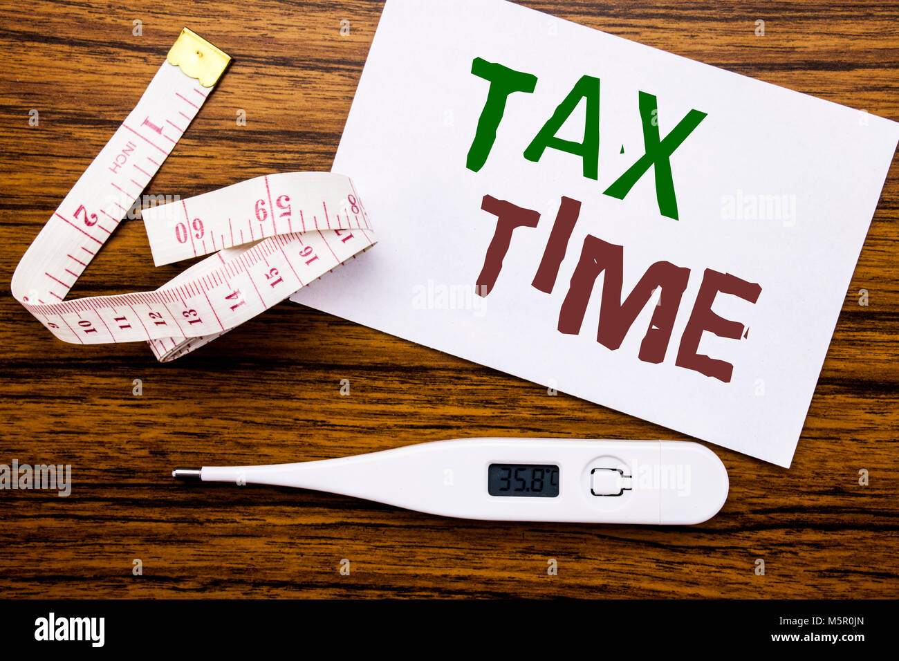 Conceptual hand writing text caption showing Tax Time. Business concept ...