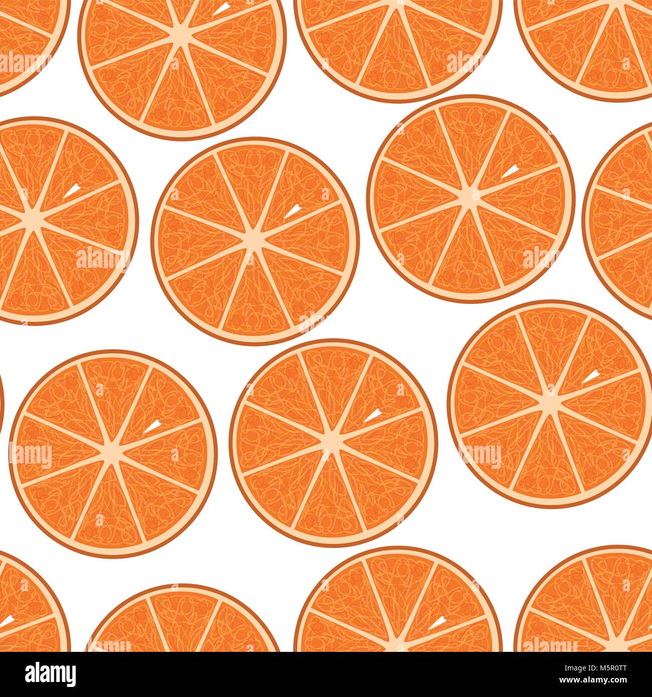 Oranges Seamless Pattern Vector Illustration 10 Eps Stock Vector Art