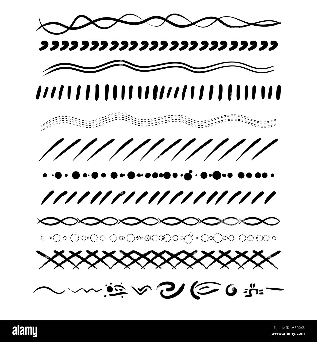 Corner flourish border set Cut Out Stock Images & Pictures - Alamy