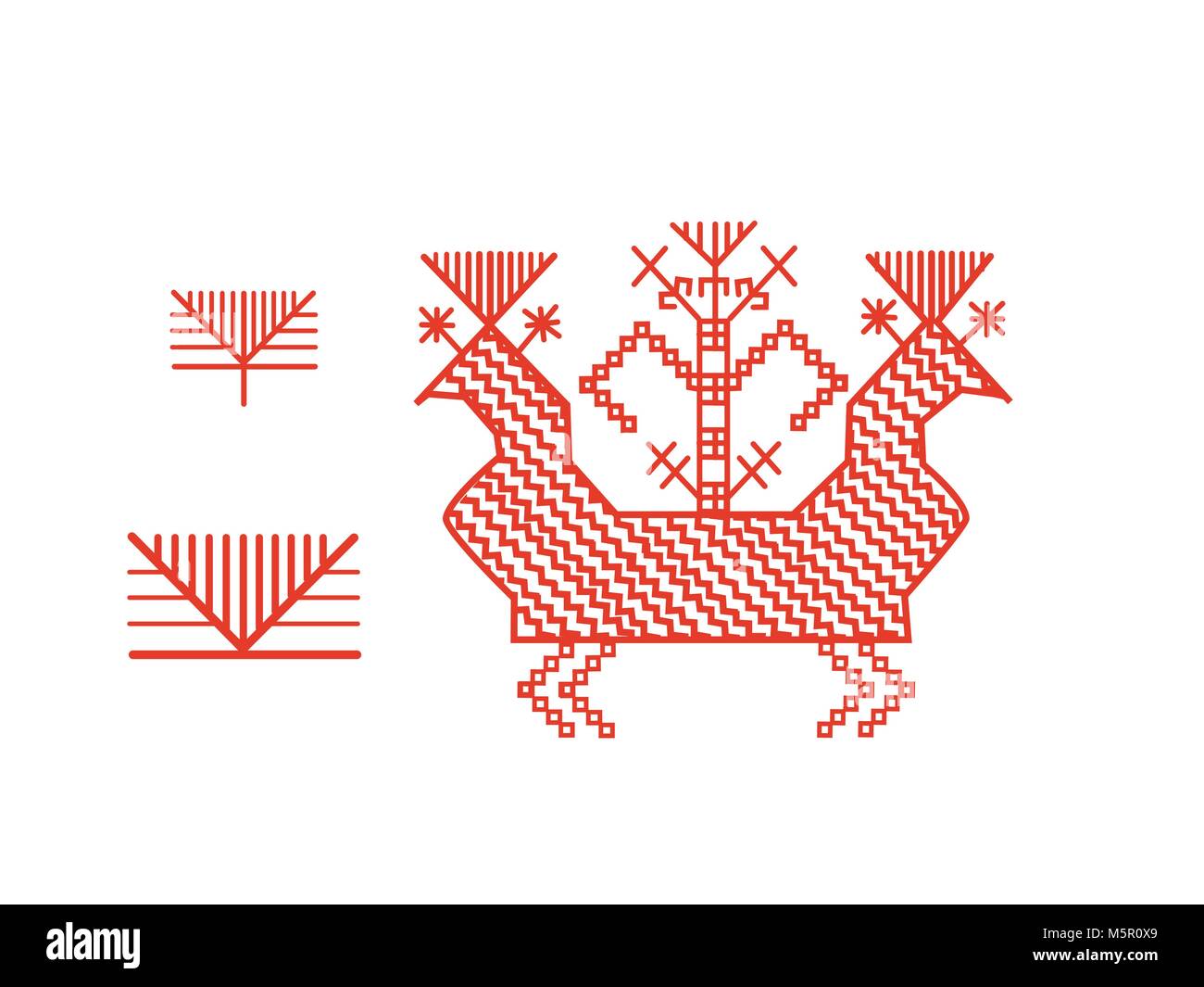 Scandinavian embroidery Cut Out Stock Images & Pictures - Alamy