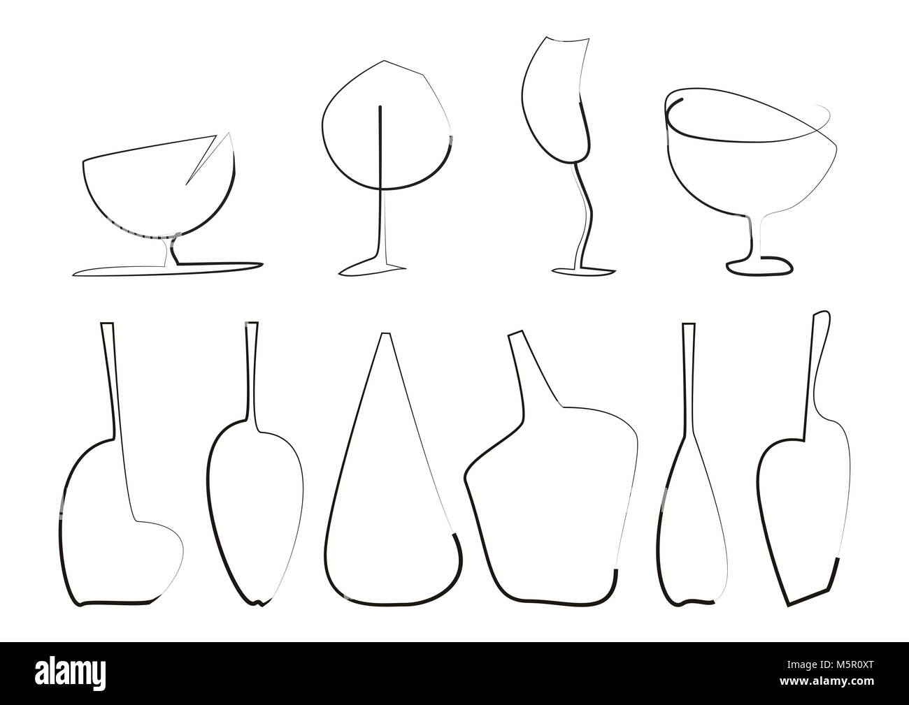 Abstract linear liquid shape Cut Out Stock Images & Pictures - Alamy