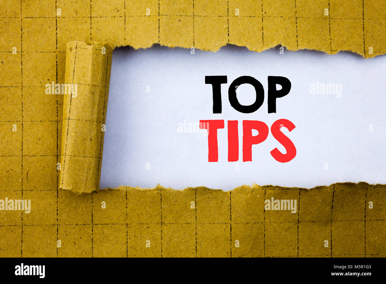 Top Tips. Business concept for Expert Tip Guidance written on white ...