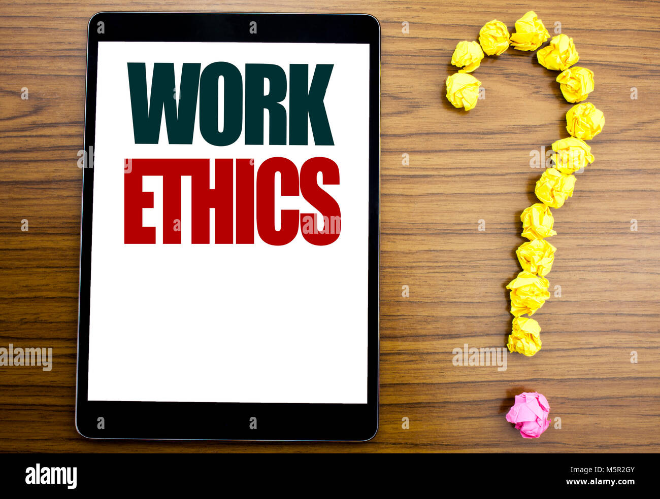 Word, writing Work Ethics. Business concept for Moral Benefit ...