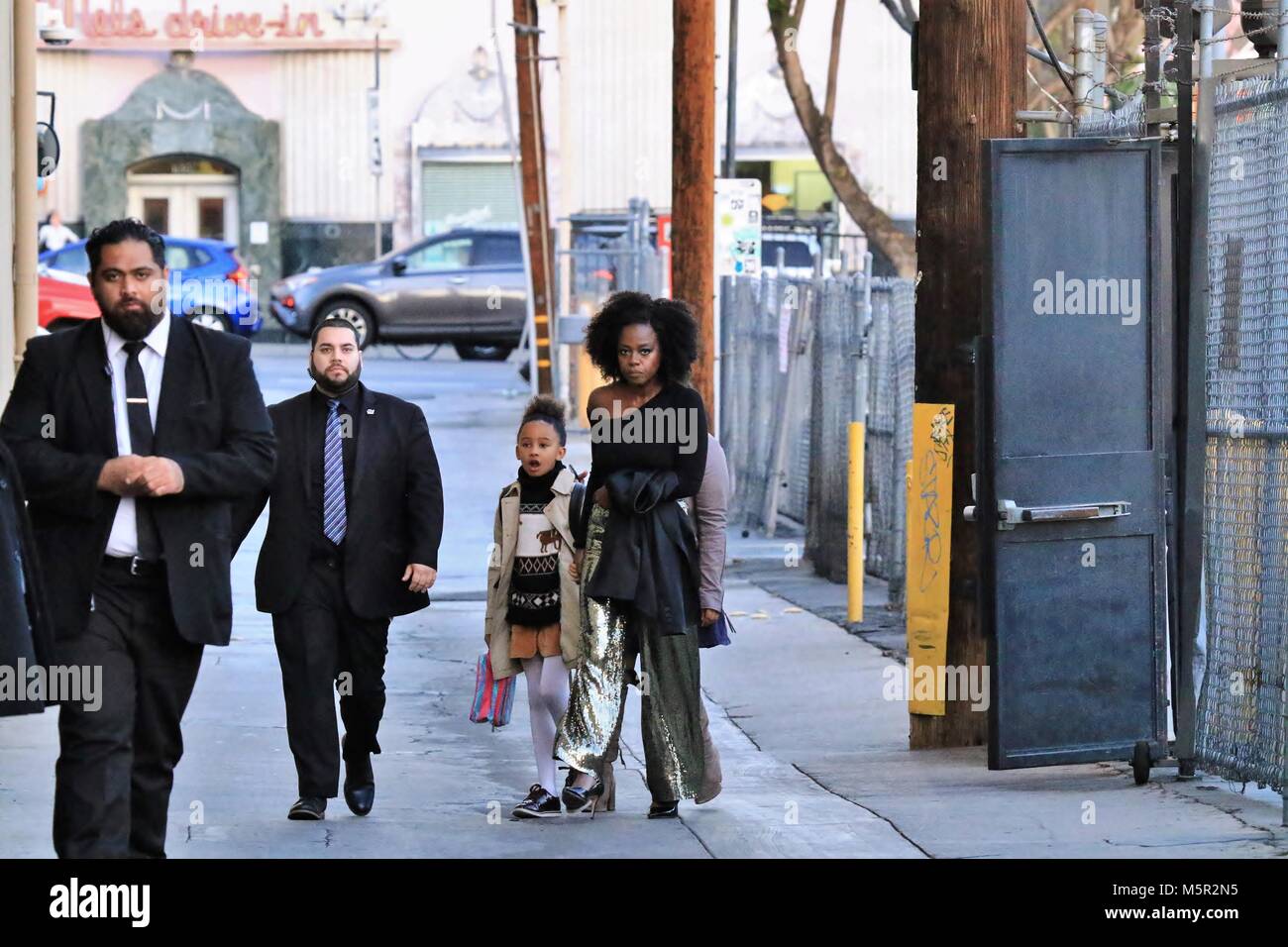 Viola Davis arrives at the 'Jimmy Kimmel Live!' studio with her ...