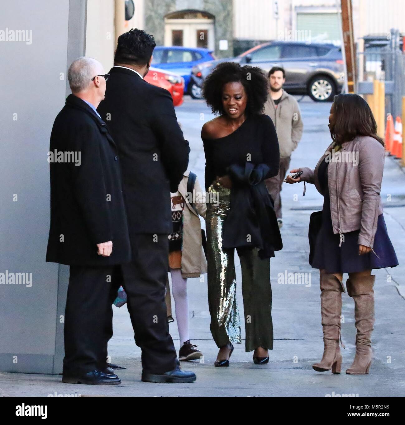 Viola Davis arrives at the 'Jimmy Kimmel Live!' studio with her ...