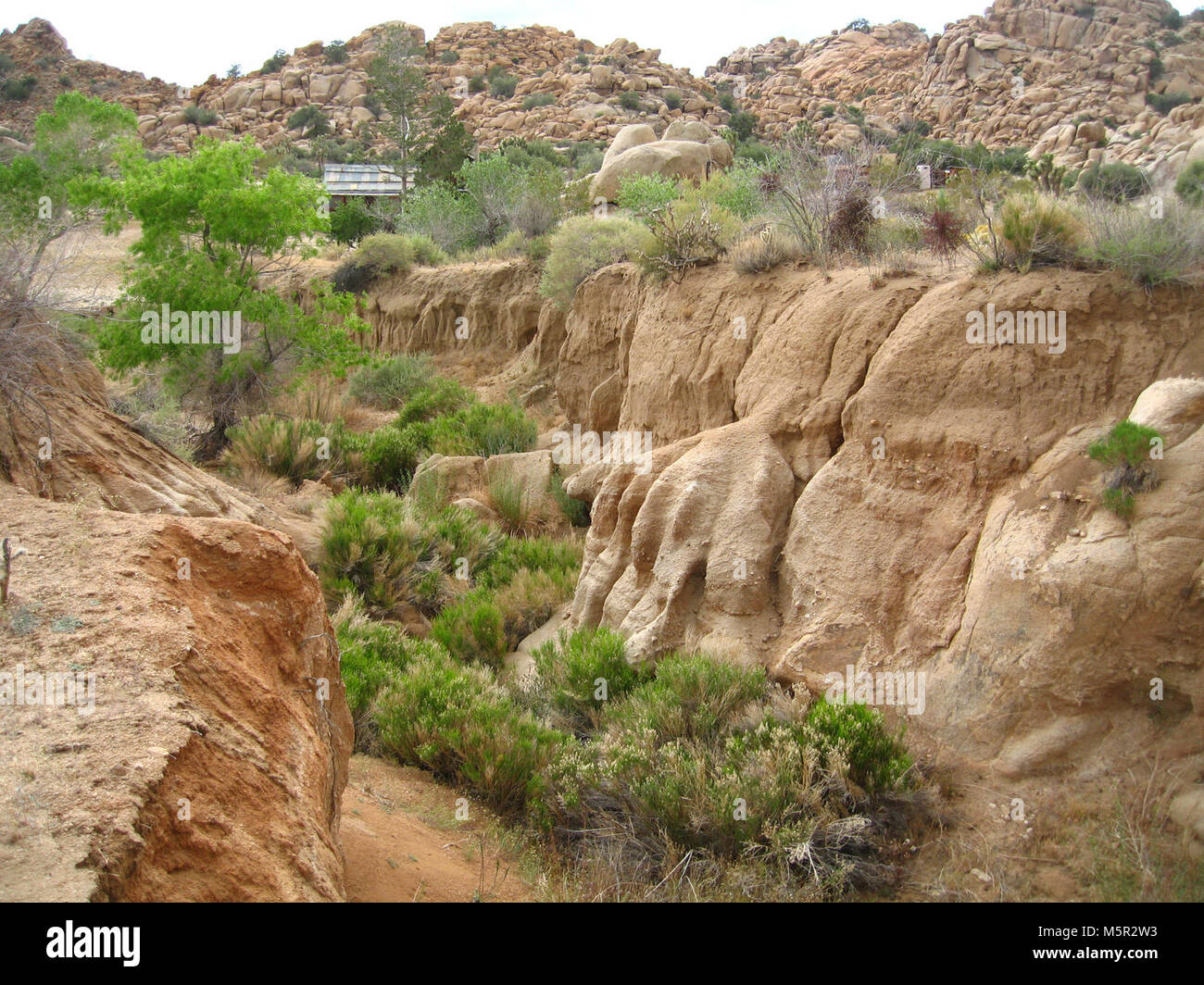 Erosion below Keys Lake Dam Stock Photo - Alamy