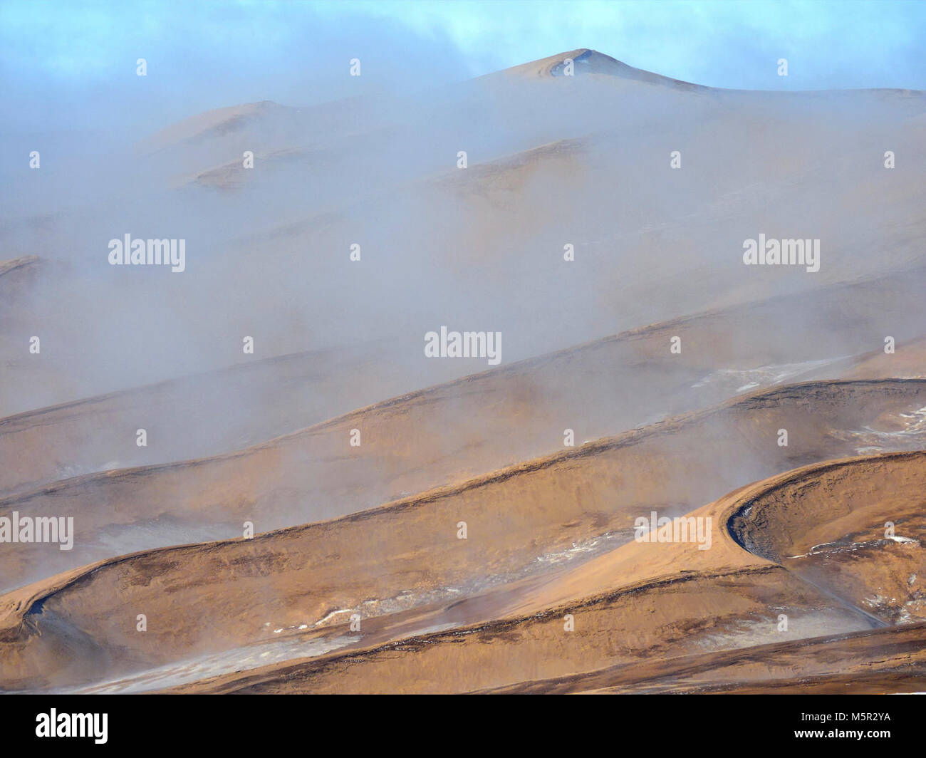 Fog Rising From Dunes Stock Photo - Alamy