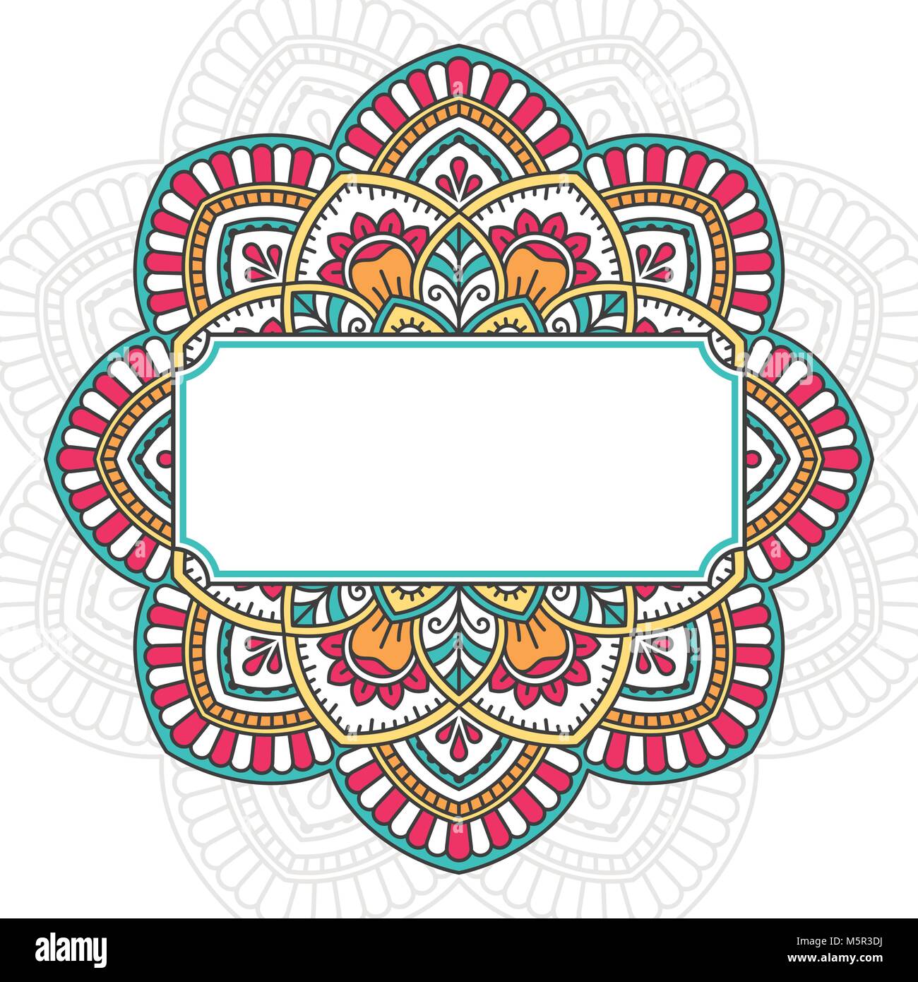 Invitation card with mandala Stock Vector Image & Art - Alamy