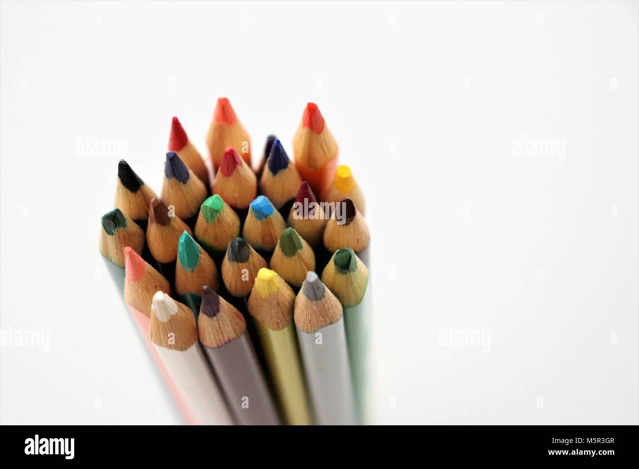 Bunch colored pencils top hi-res stock photography and images - Alamy