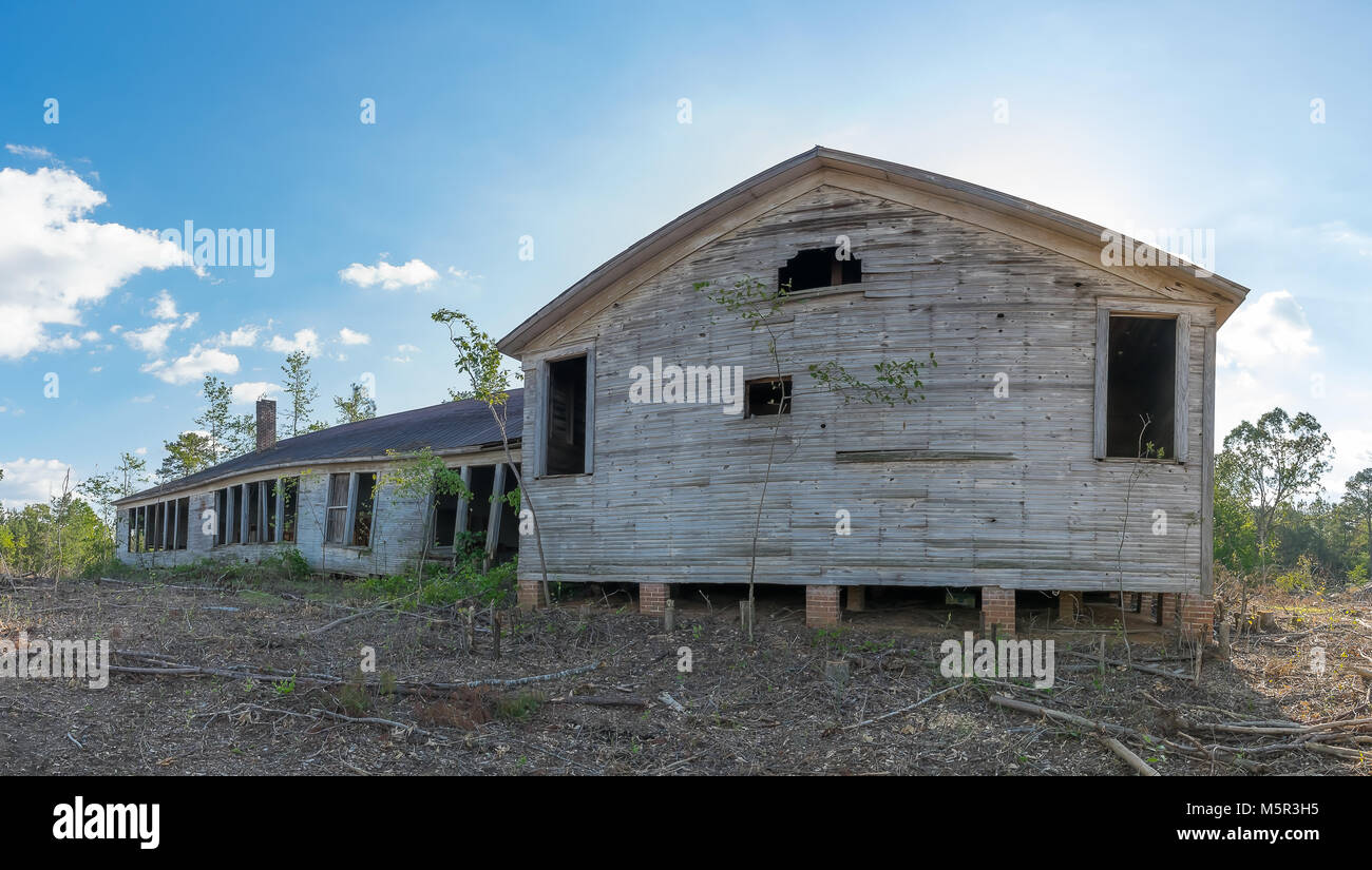 The old, abandoned Sarepta School Building. Located at the ...