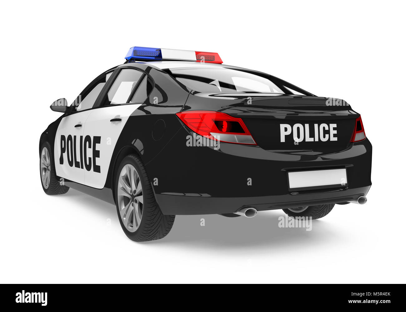 Police Car Isolated Stock Photo - Alamy