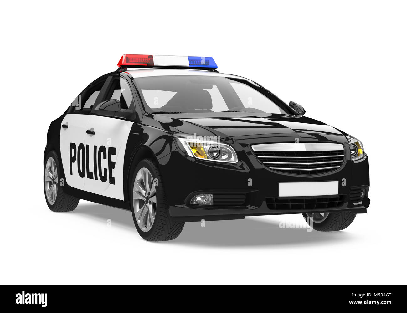 Police Car Isolated Stock Photo - Alamy