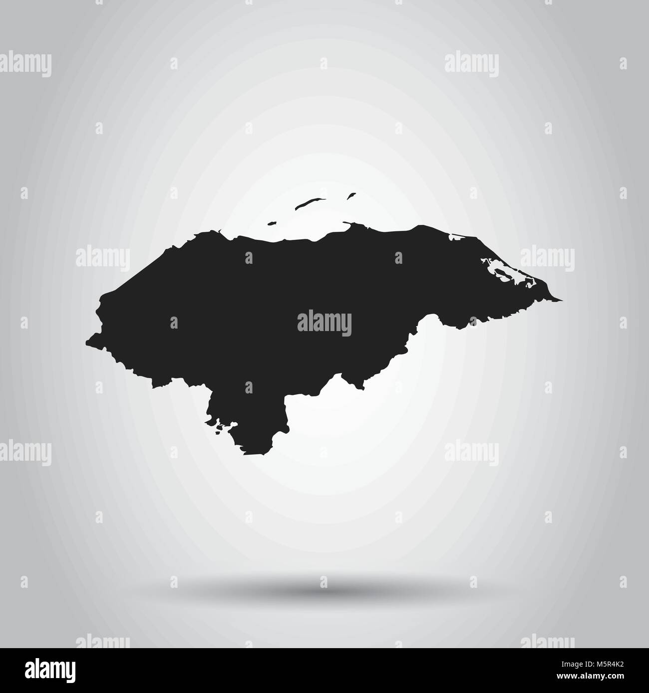Outline honduras map hi-res stock photography and images - Alamy