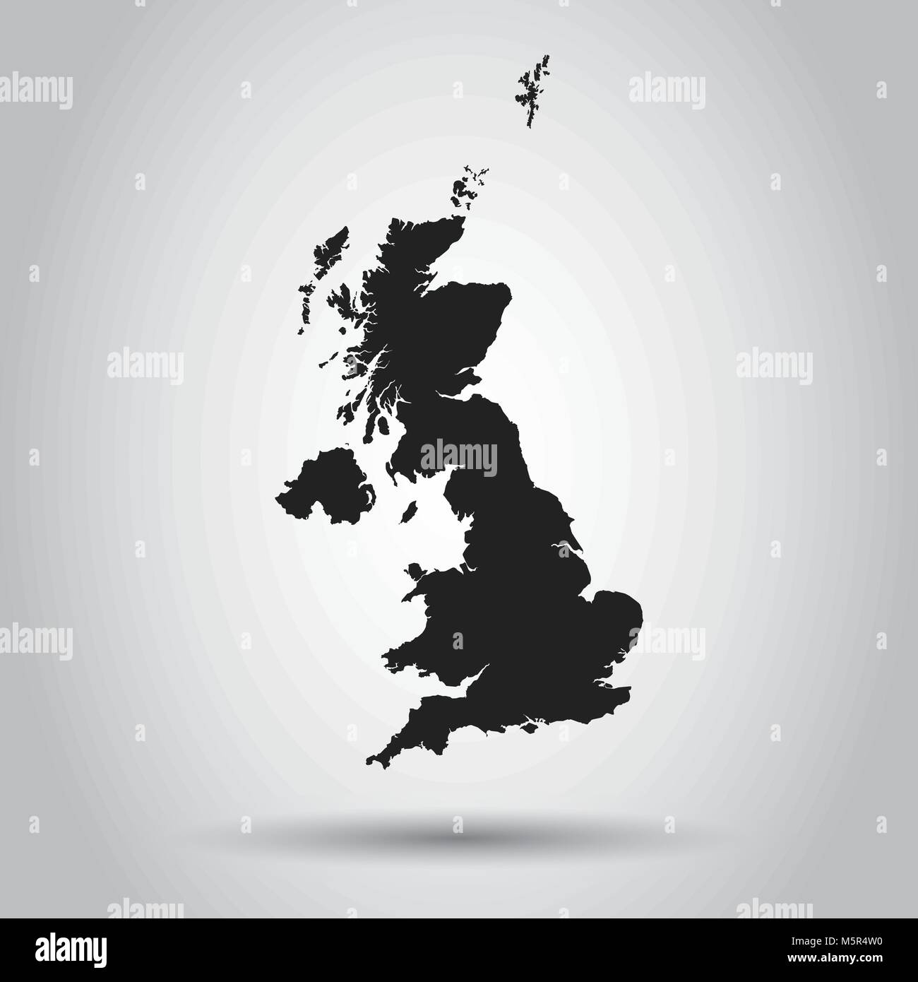 Map of britain vector hi-res stock photography and images - Alamy