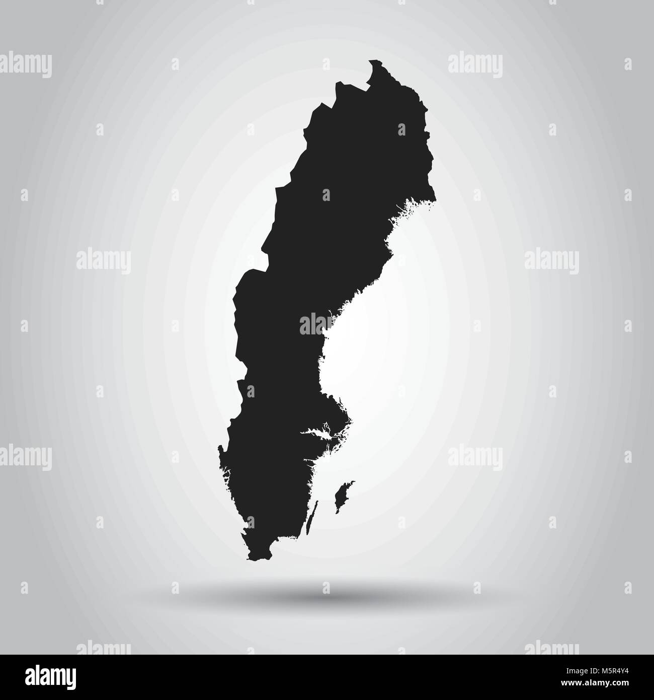 Sweden Country Map Stock Vector Images - Alamy