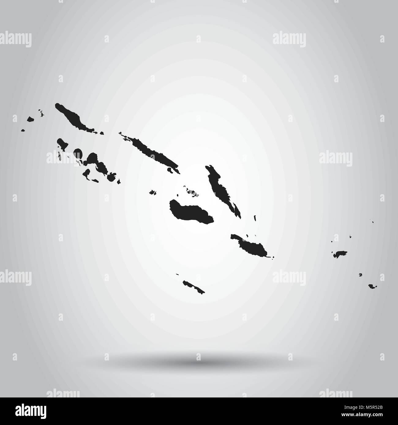 Solomon Islands vector map. Black icon on white background Stock Vector ...