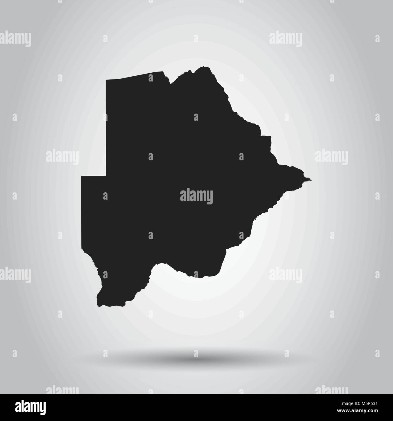 Botswana region map hi-res stock photography and images - Alamy