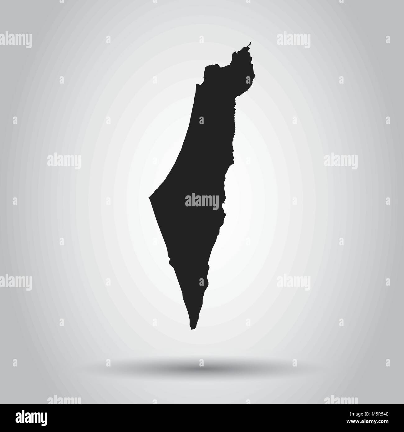 Israel Map Outline Stock Vector Images - Alamy