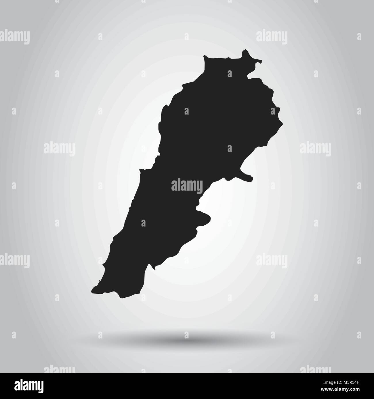 Lebanon map vector hi-res stock photography and images - Alamy