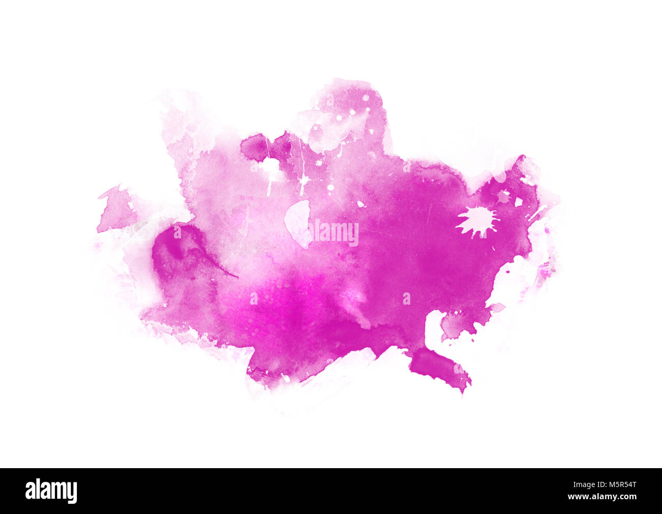 Purple water color graphic color brush strokes patches effect ...