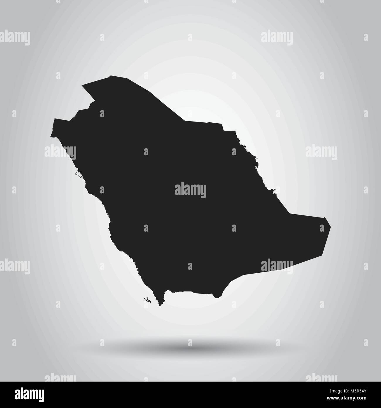 Saudi arabia map outline vector illustration hi-res stock photography ...