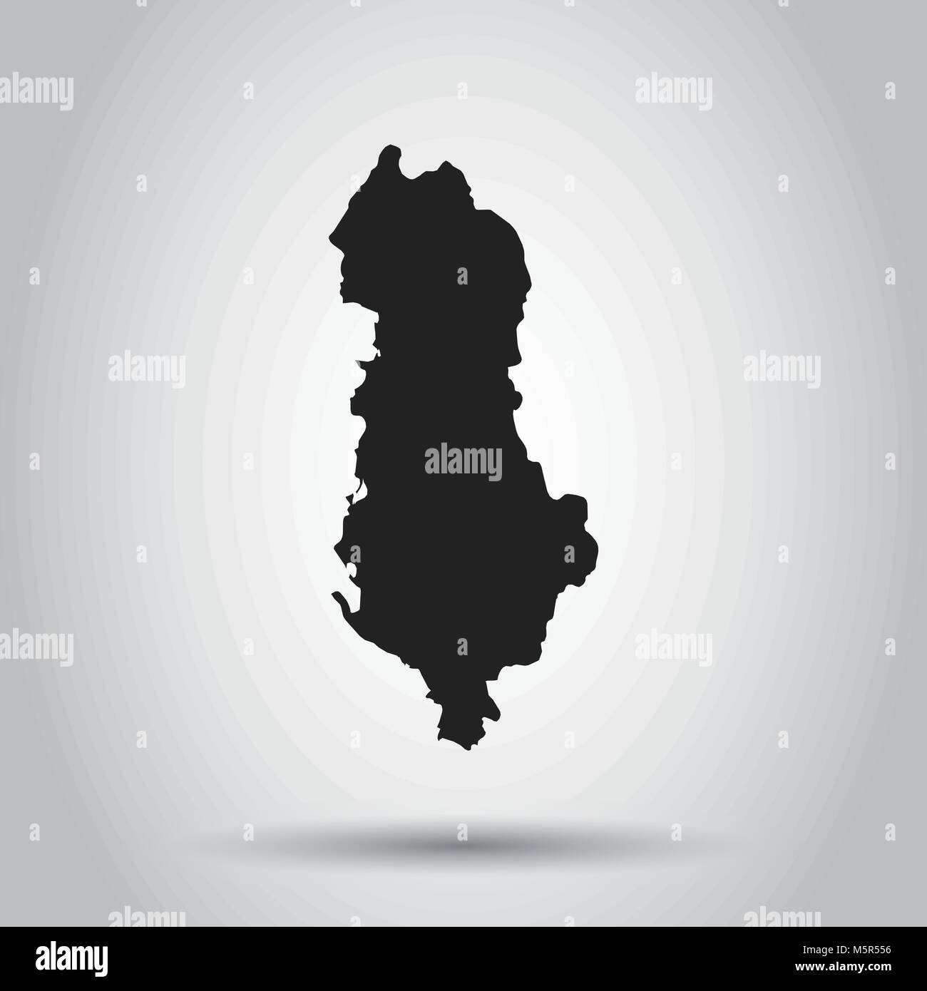 Albania map icon on hi-res stock photography and images - Alamy