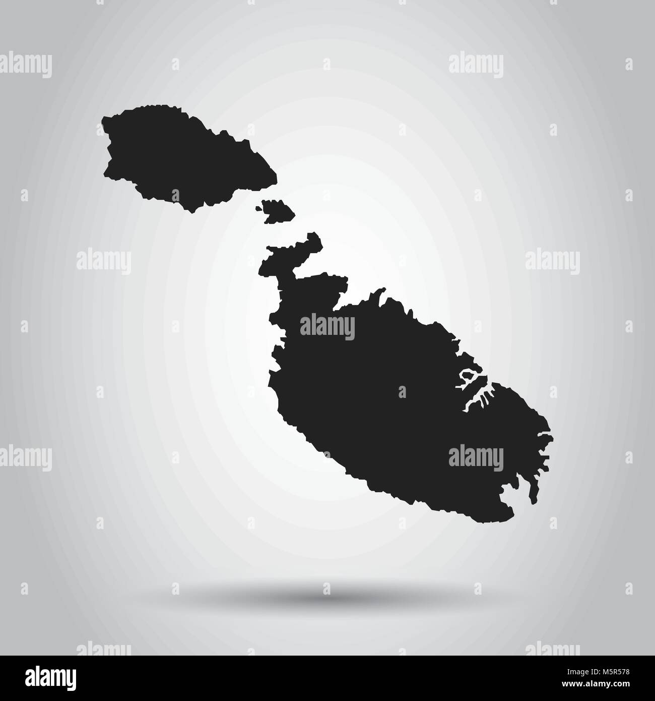 Map of malta vector hi-res stock photography and images - Alamy