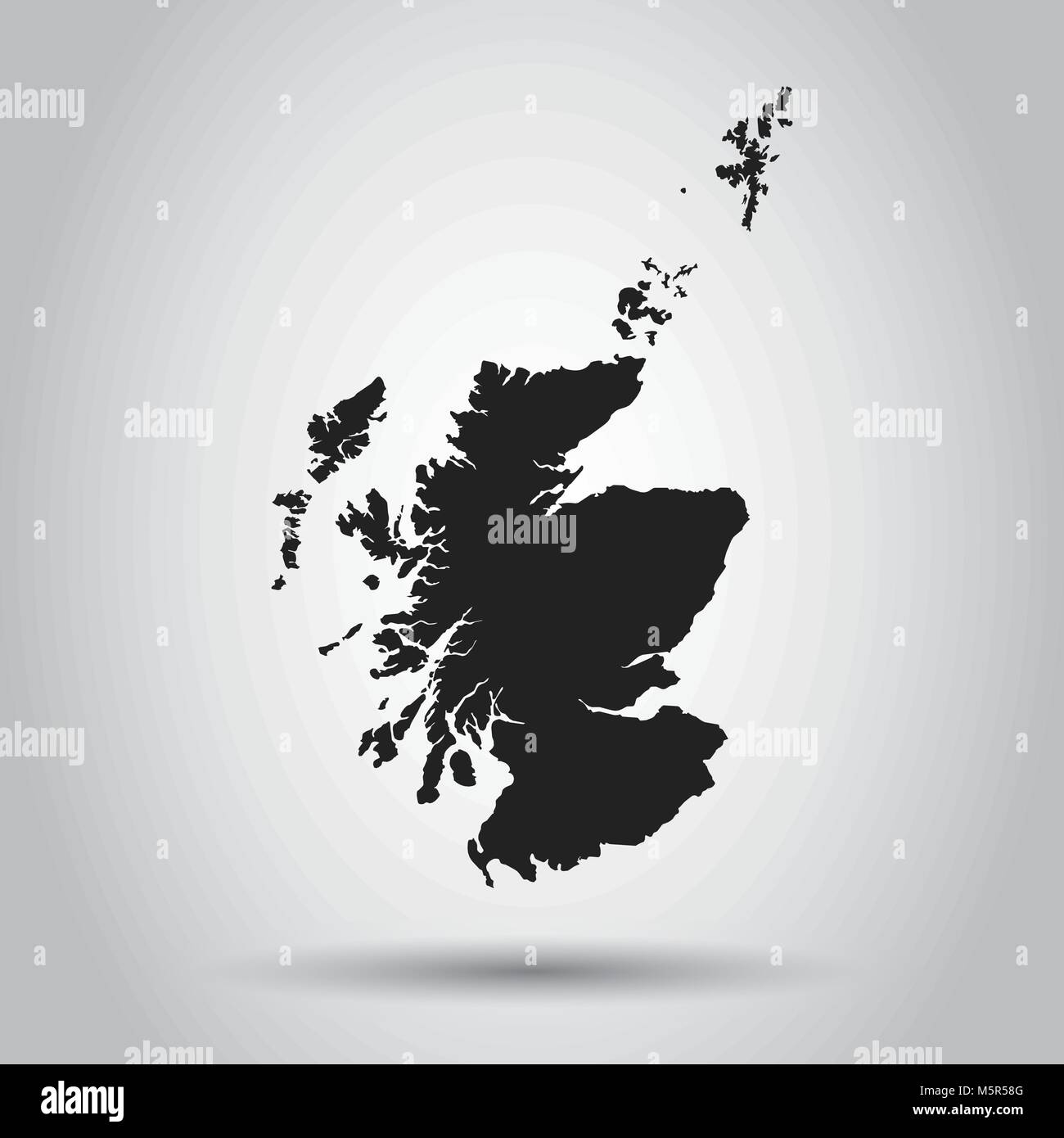 Outline map country scotland hi-res stock photography and images - Alamy