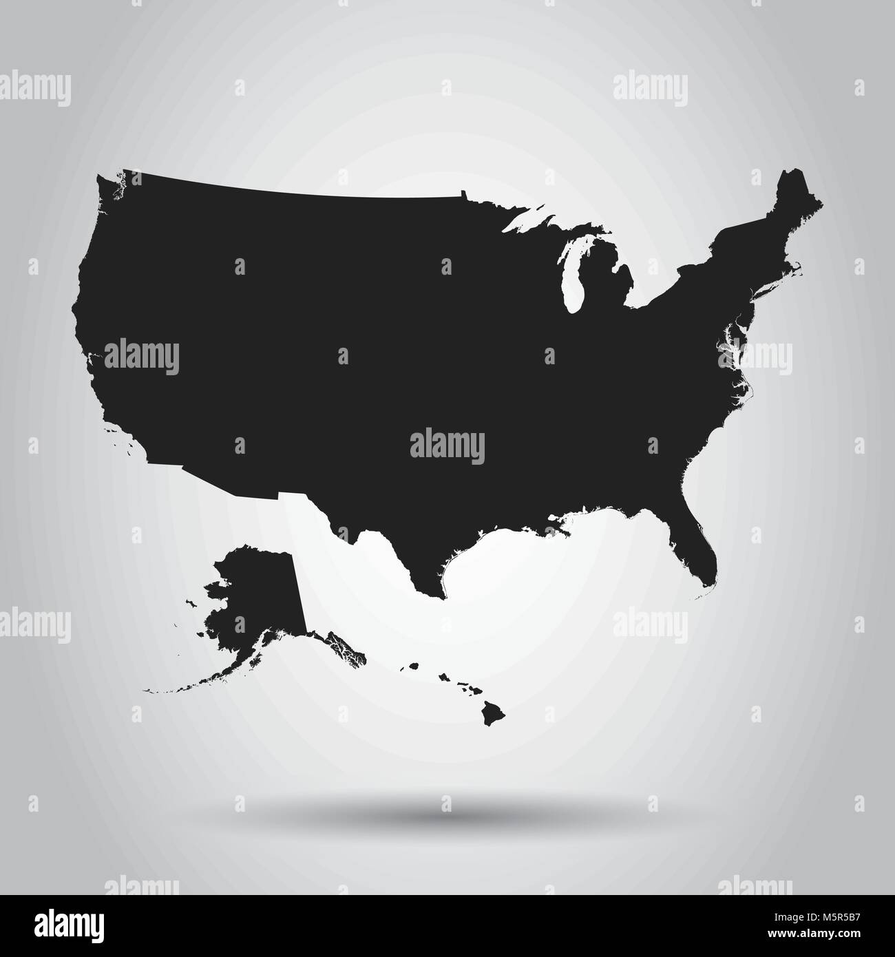 Map of united states vector vectors hi-res stock photography and images ...