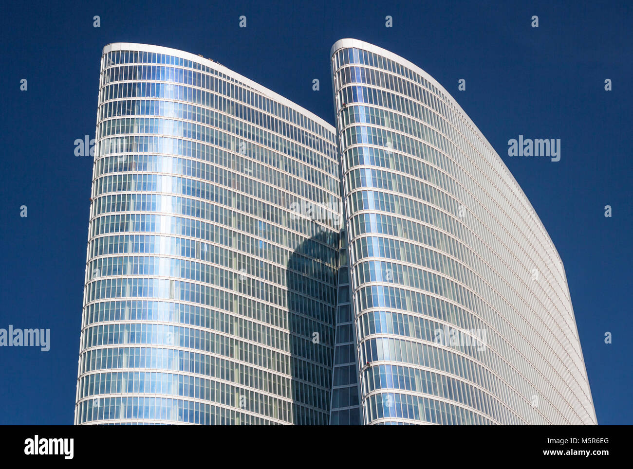 The Abu Dhabi Investment Authority Building on a clear day in Abu Dhabi ...