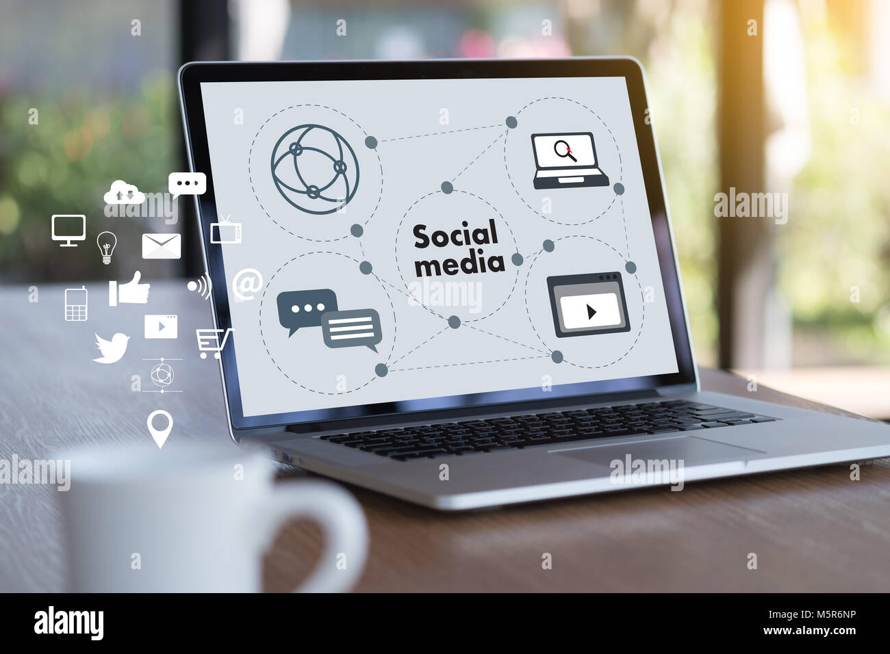 Networking chat Communication Online Social media social network Stock ...