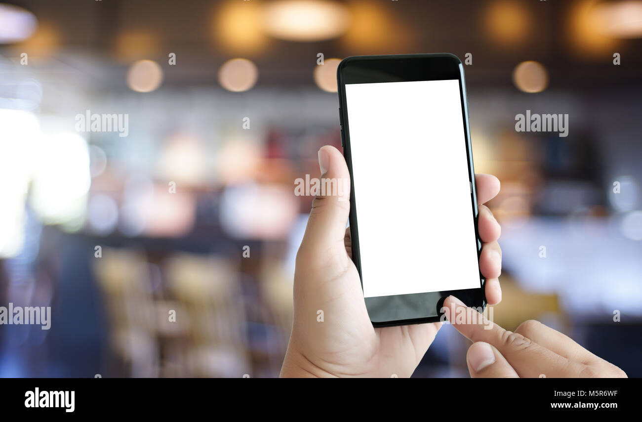 Close up man hands using smart phone Technology and phone technology ...