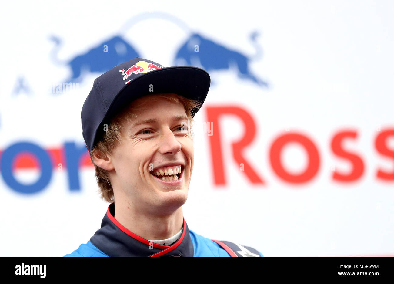 Toro Rosso driver Brendon Hartley during day one of pre-season testing ...