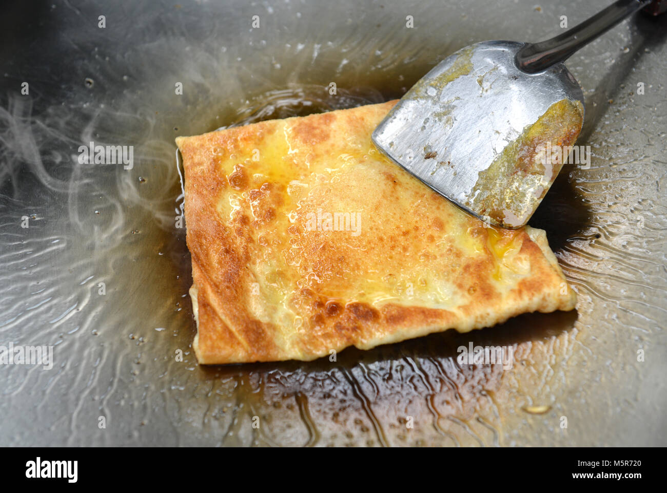 Street Roti Bangkok easy way to fine when hungry Stock Photo - Alamy