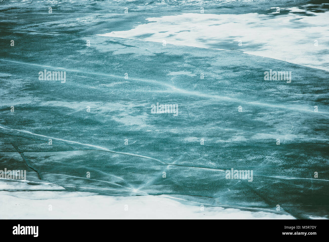 Ice frozen lake natural background scenery Stock Photo - Alamy