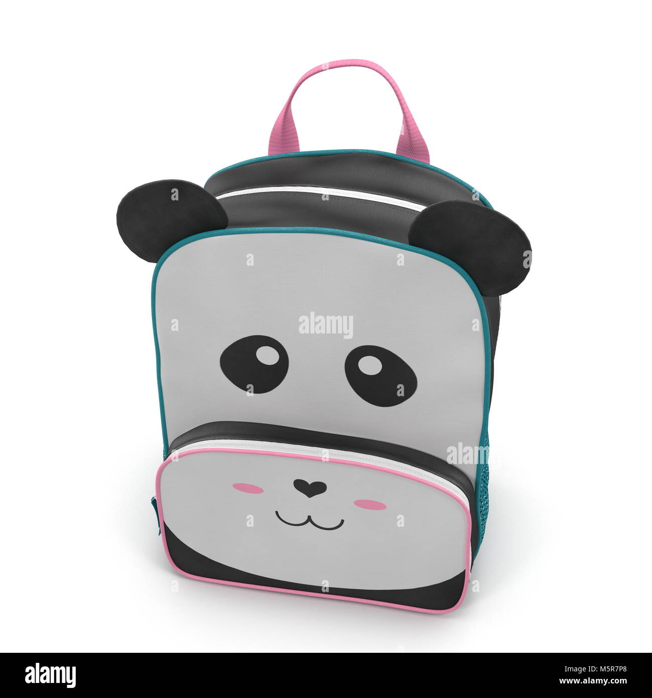 Boys Panda School Backpack on a white. 3D illustration Stock Photo - Alamy