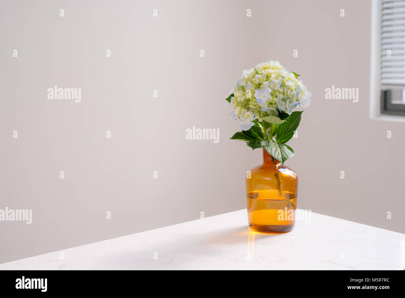 Beautiful spring flowers in vase on window background Stock Photo - Alamy
