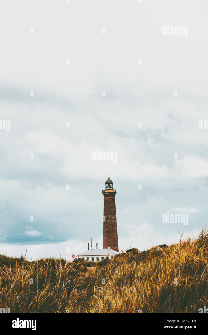 Lighthouse Landscape Travel scenery scandinavian landmarks of Grenen in ...