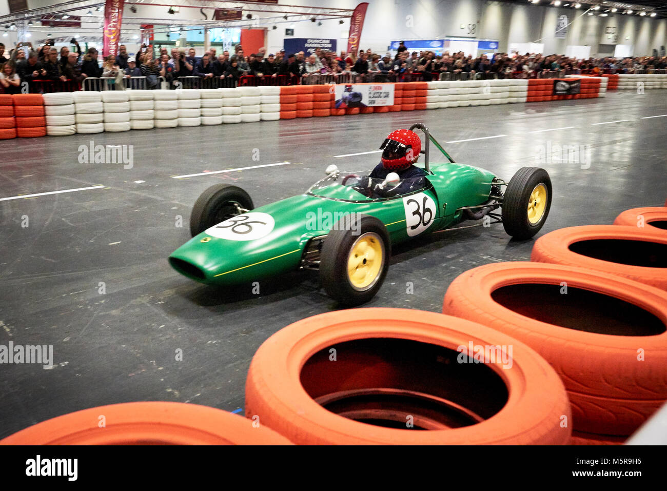 1960 Lotus 20/22 Formula junior race car. Showing at the Excel centre's ...