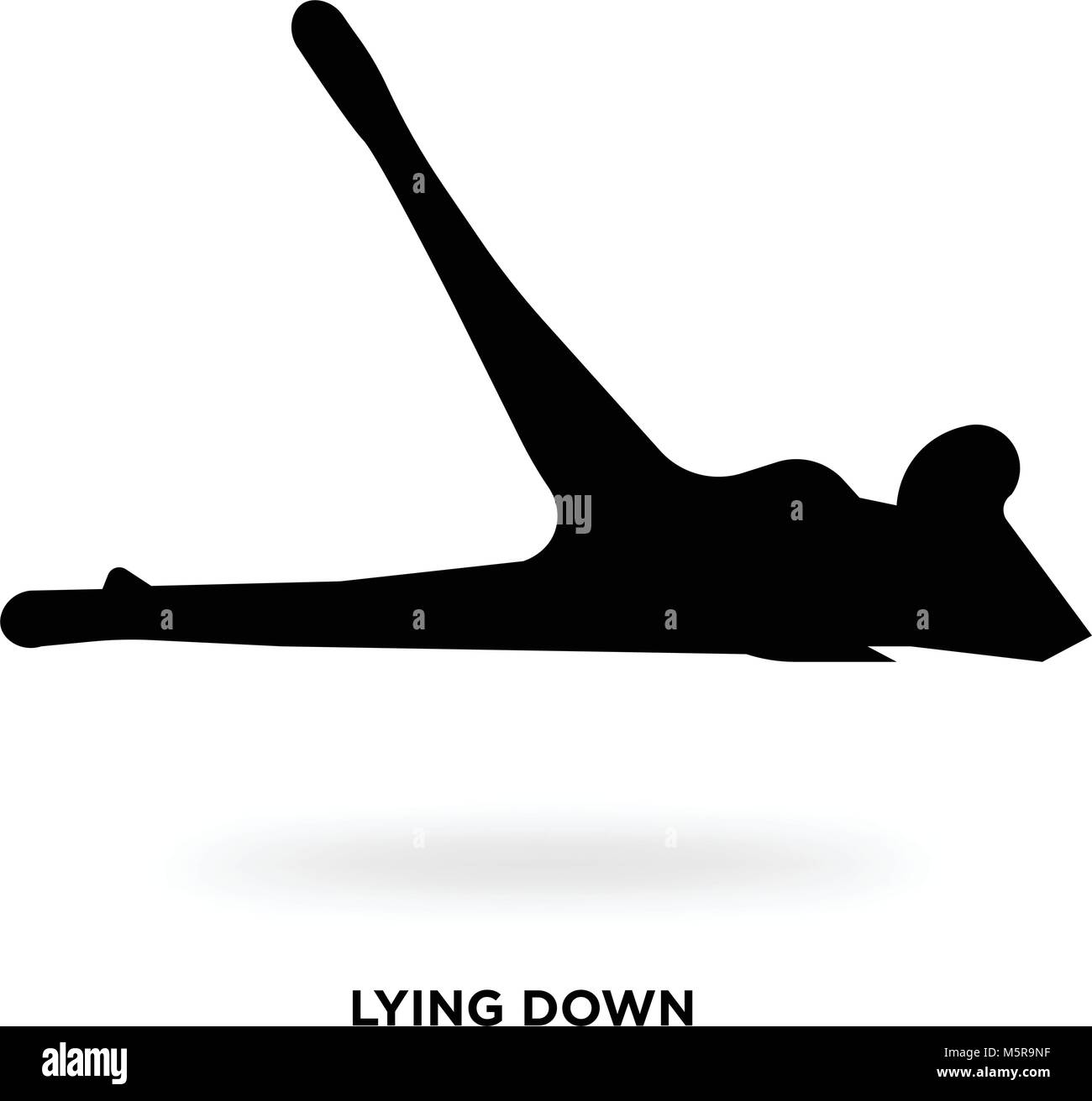 Body silhouette lying down hi-res stock photography and images - Alamy