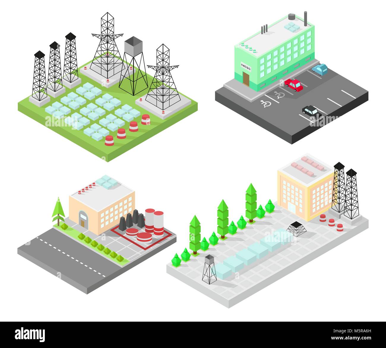 Station house office block Stock Vector Images - Alamy