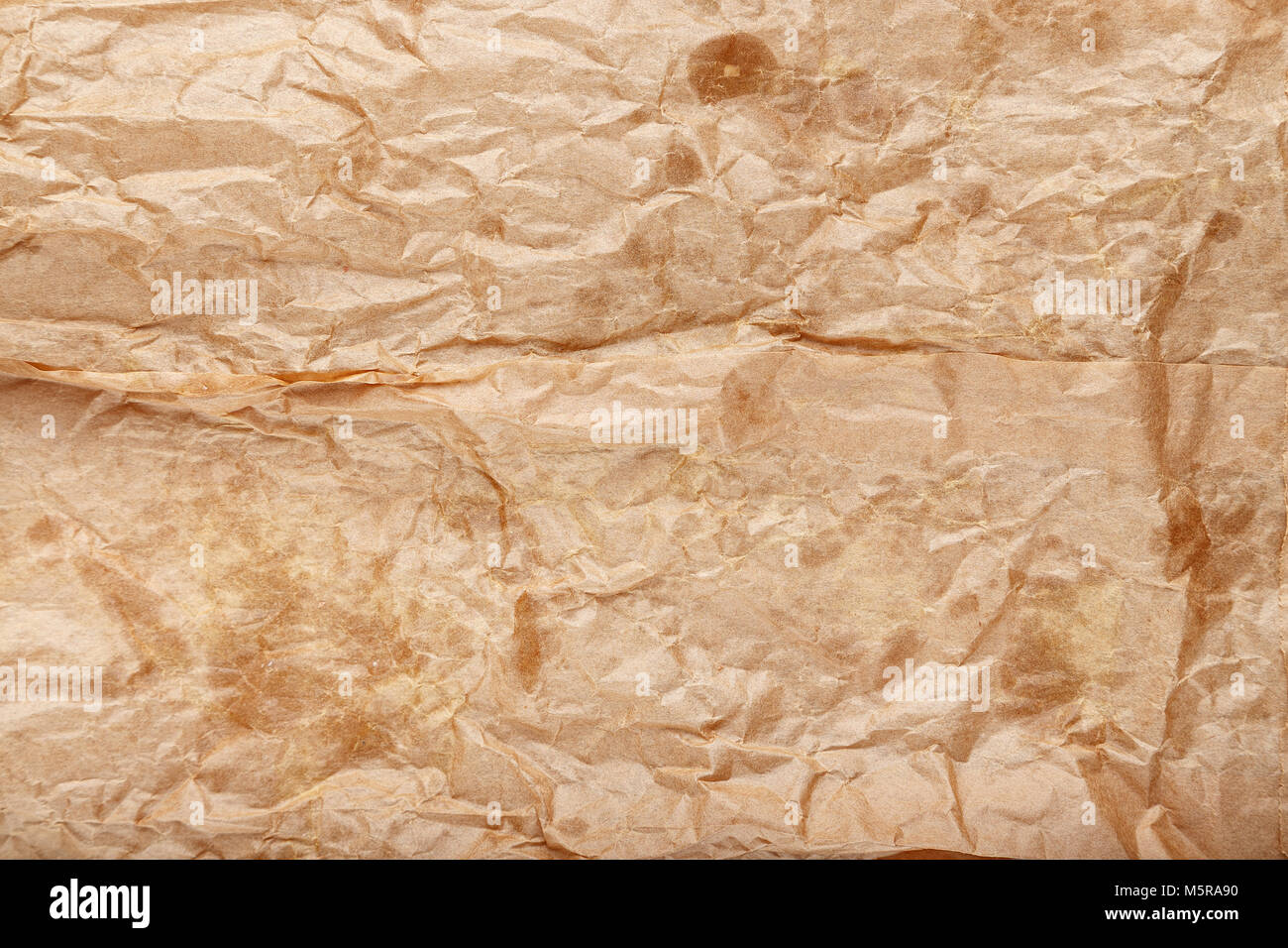 Crumpled paper texture, old paper used, vintage background, horizontal ...