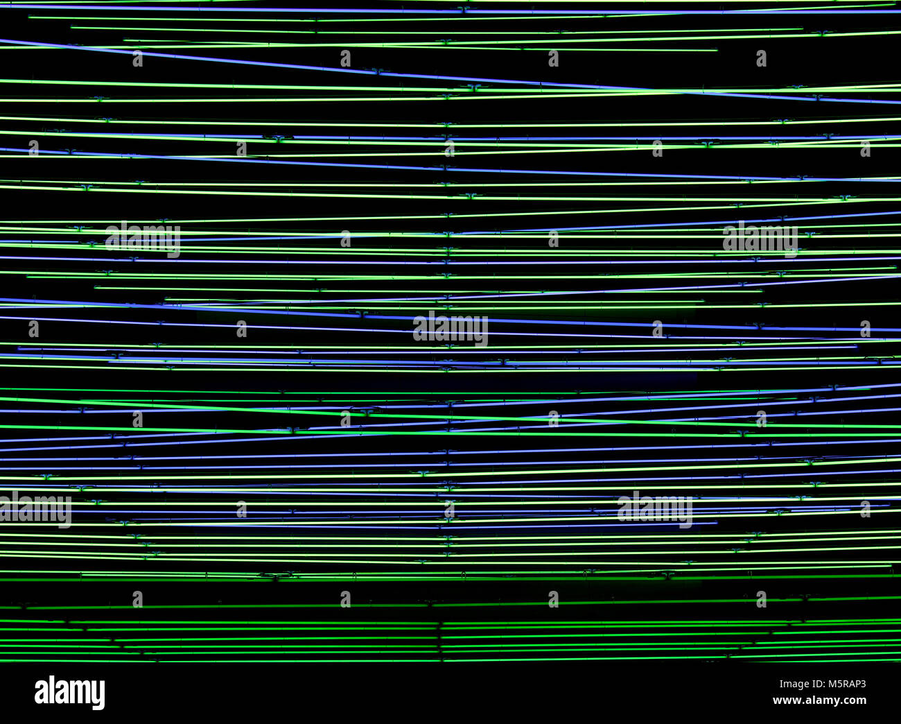 Green and blue horizontal neon tubes hi-res stock photography and ...