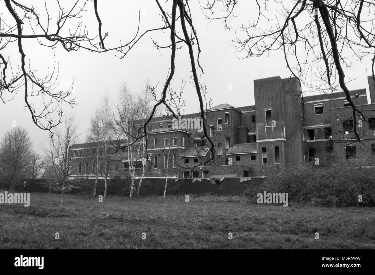 Black & White Photograph of the now demolished Putney Hospital. London ...