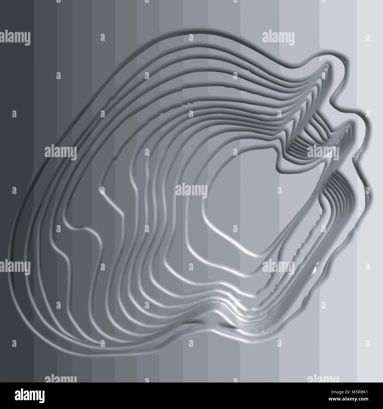 black abstract 3D gradient circle pattern, vector illustration Stock ...