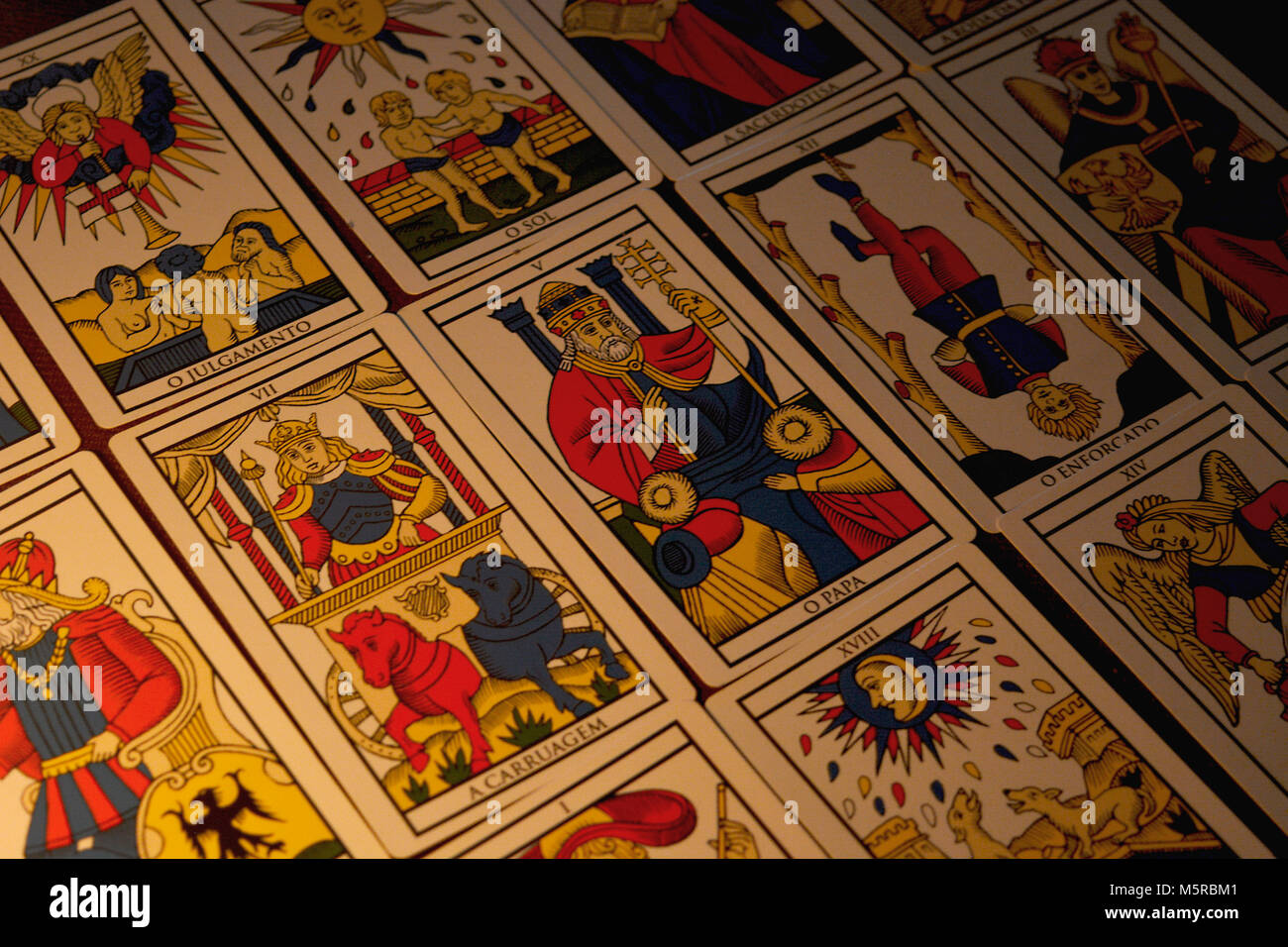 Tarot cards pattern Stock Photo - Alamy