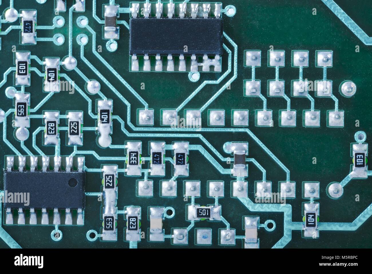 Circuit Board Detail Stock Photo - Alamy